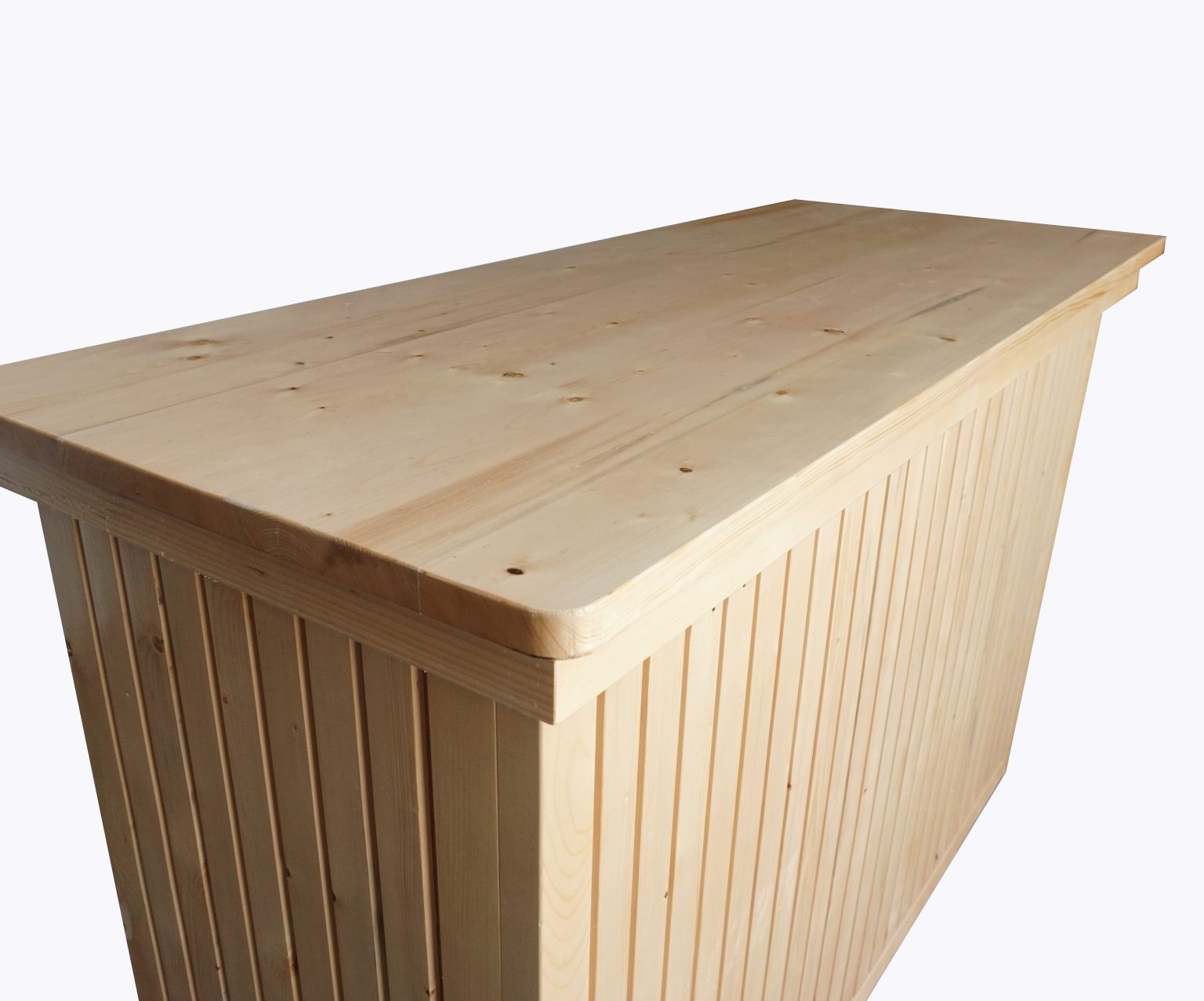 Rustic Wooden Bar Counter | Counters | Areeka Event Rentals