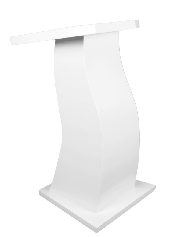 Buy CEO Lectern - White - | Areeka Event Rentals
