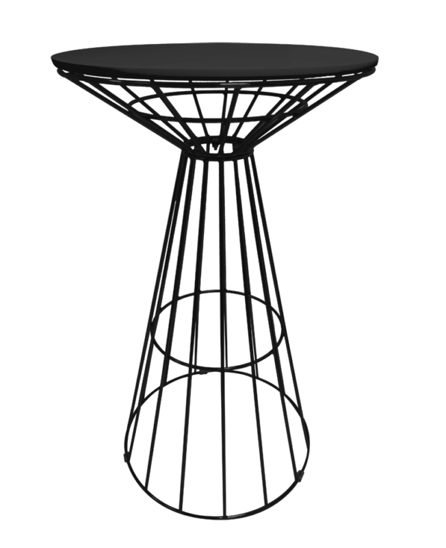 Black Wire Cocktail Table Rental in Dubai, Abu Dhabi, UAE