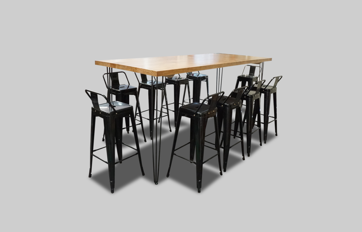 Rustic Bar Table Rental for Dubai, Abu Dhabi, UAE events