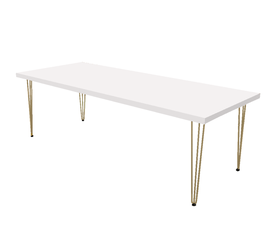 Big Rectangular Hairpin Table Rental in Dubai, Abu Dhabi, UAE
