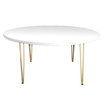 White Round Dining Table | Dining Tables | Areeka Event Rentals