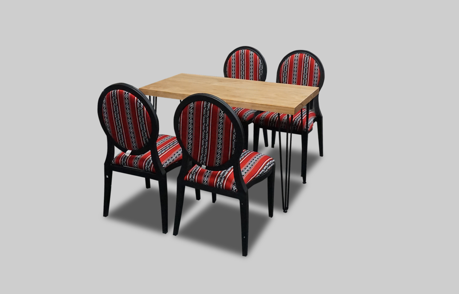 Small Hairpin Rustic Table Rental in Dubai, Abu Dhabi, UAE