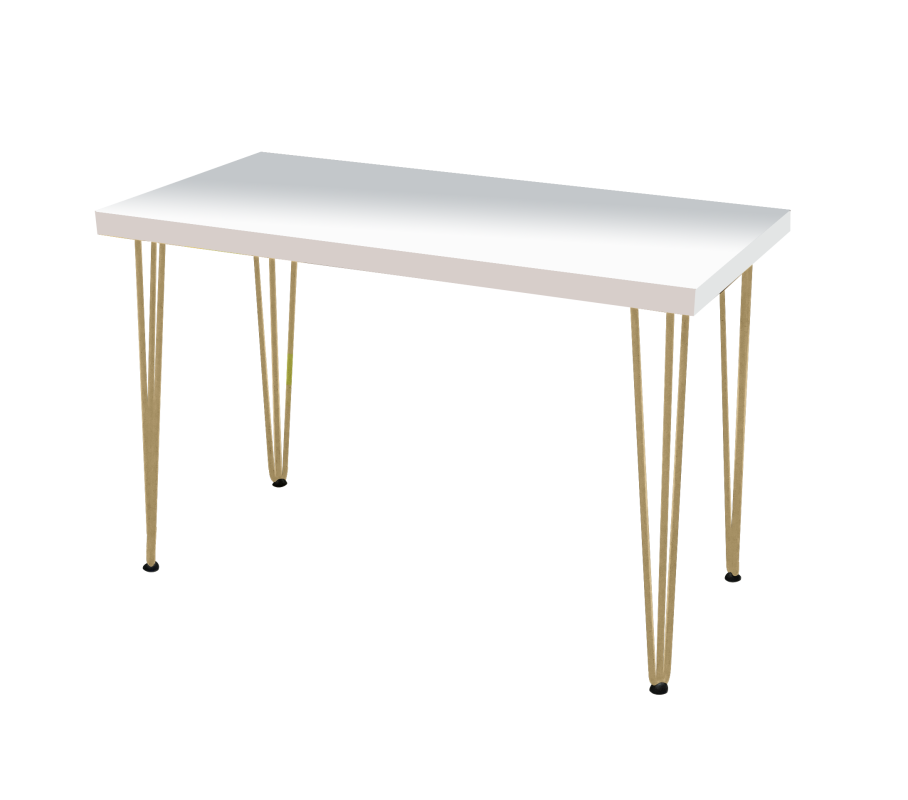 Hairpin Rectangular Cafe Table | Dining Tables | Areeka Event Rentals