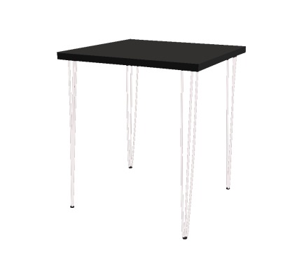 Hairpin Square Cocktail Table | Cocktail Table | Areeka Event Rentals