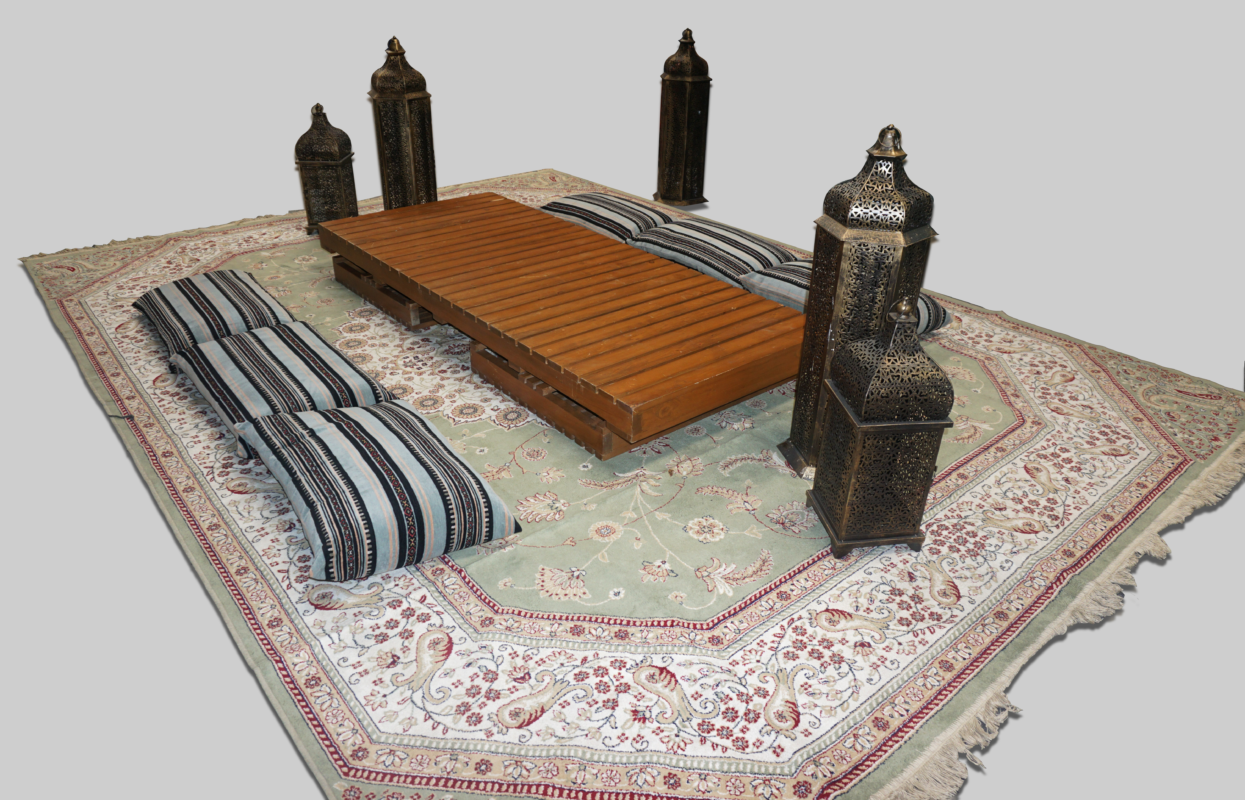 Arabic Majlis Floor Seating Furniture for rent in UAE - Areeka.ae