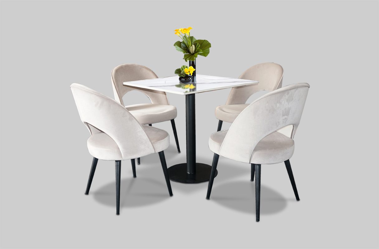 Marble Cafe Table | Dining Tables | Areeka Event Rentals