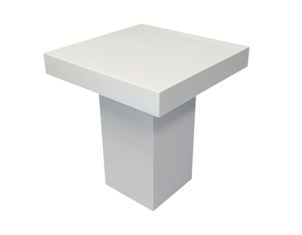 Square White Dining Table Rental in Dubai, Abu Dhabi, UAE