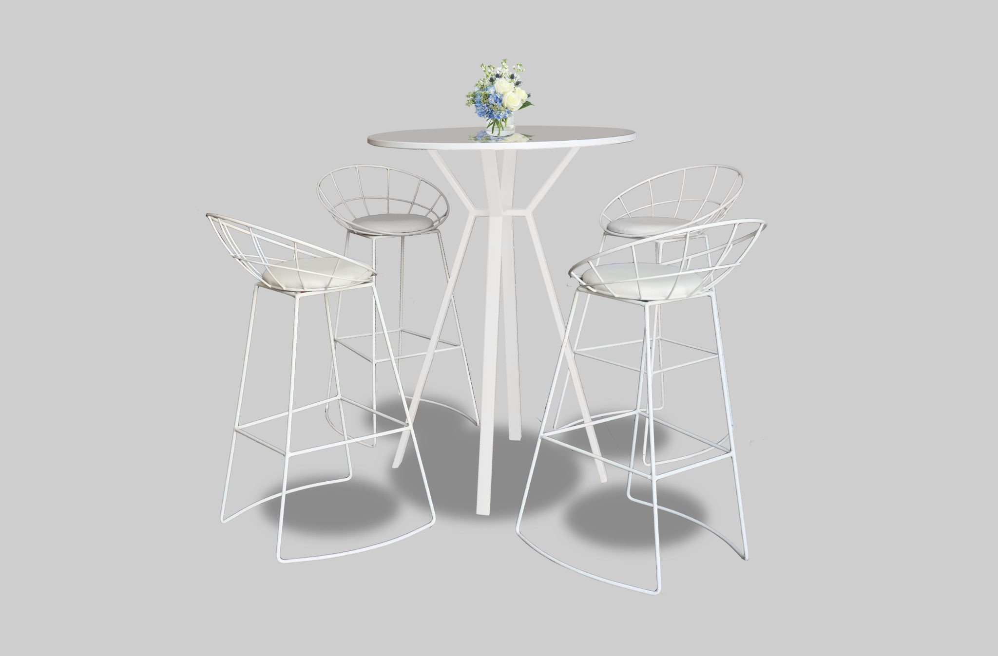 White VIP Cocktail Table | Cocktail Table | Areeka Event Rentals