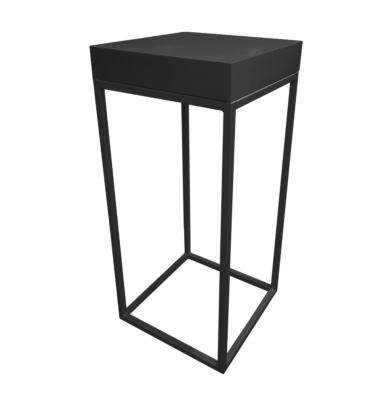 Black High Table Rental for events in Dubai, Abu Dhabi, UAE.