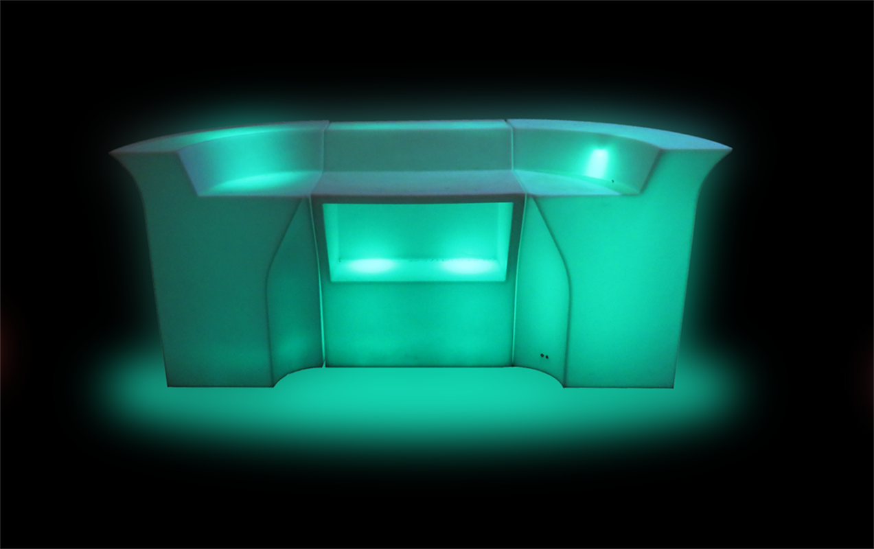 Buy Slide 105 LED Corner Bar - | Areeka Event Rentals