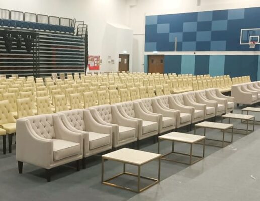 VIP 1-Seater Sofa Rental for events in Dubai, Abu Dhabi, UAE.