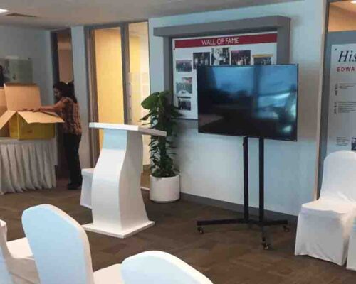 Buy CEO Lectern - White - | Areeka Event Rentals